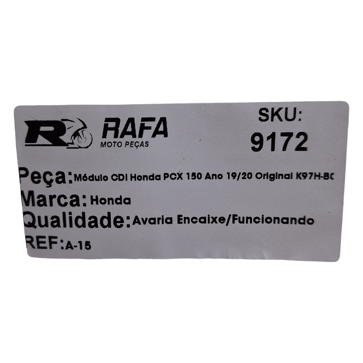 Módulo CDI Honda PCX 150 Ano 19/20 Original K97H-B01-BR-01